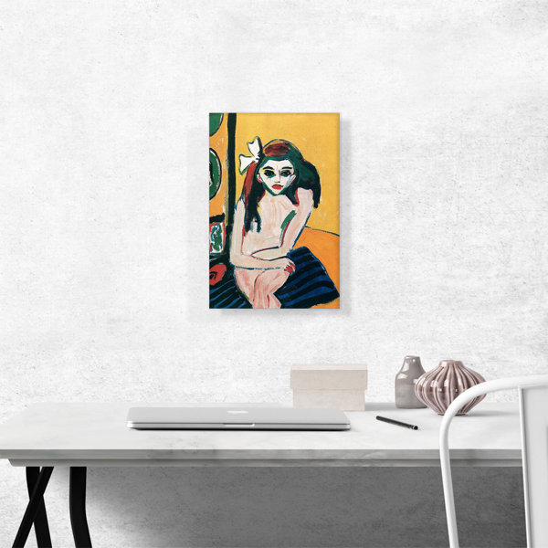 ARTCANVAS Marcella 1909 by Ernst Ludwig Kirchner - Wrapped Canvas Print | Wayfair